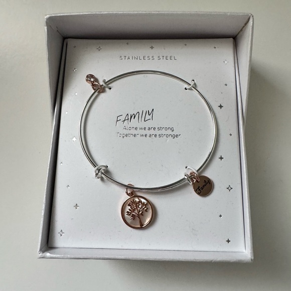 Target | Jewelry | Target Silver And Gold Family Charm Bracelet | Poshmark